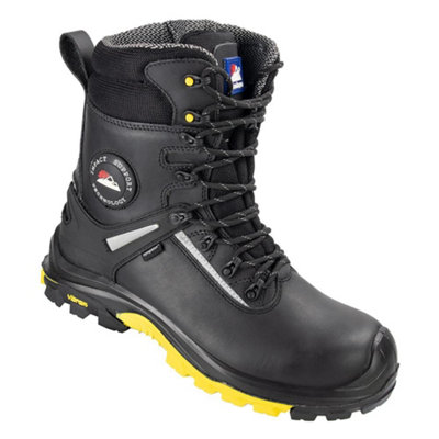 Himalayan Vibram black leather composite toe/midsole side-zip safety ...