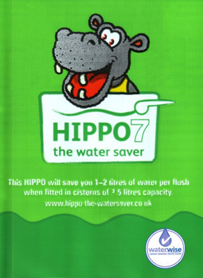 Hippo - The Water Saving Toilet Tank Bag 7 - Pack of 2