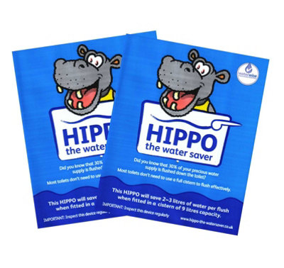 Hippo - The Water Saving Toilet Tank Bag 9 - Pack of 2