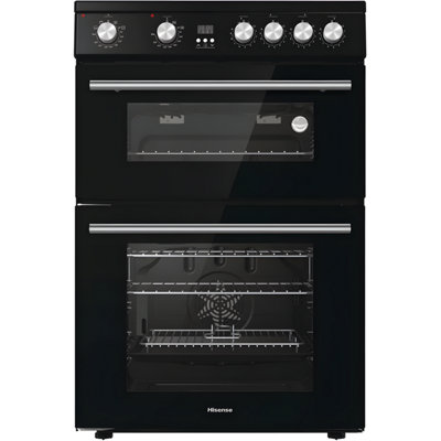 Hisense HDE3211BIBUK - Black Electric Double Oven Cooker - Induction ...