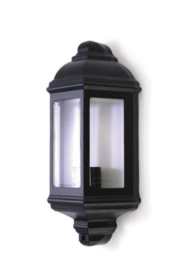 HiSpec Outdoor Half Lantern Wall Light | DIY at B&Q