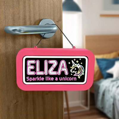 History & Heraldry Light Up Neon Name Sign - Eliza