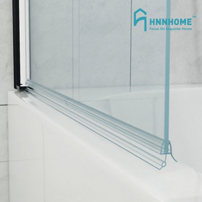HNNHOME Bath Shower Screen Door Seal Strip for 4-6mm Glass Up to 14mm Gap