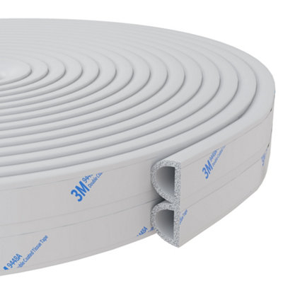 HNNHOME Draft Excluder, EPDM D-Shape with 3M Self-Adhesive Tape ...