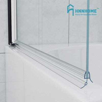 HNNHOME Rubber Plastic Bath Shower Screen Seal Strip for 4mm Glass Door ...