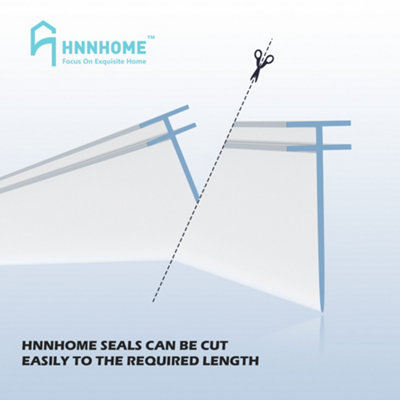 HNNHOME T Profile Channel Shower Screen Seal Strip for Folding Straight ...