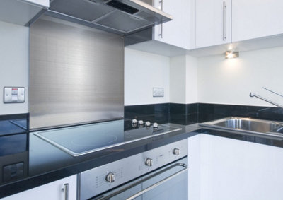 Hob Splashback 600x750mmx0.9mm Stainless Steel - Kitchen Cooker ...