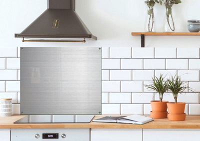 Hob Splashback 700x750mmx0.9mm Stainless Steel - Kitchen Cooker ...