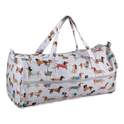 Hobby Gift Knitting Bag - Cotton Yarn Storage Bag with Zip Pocket 45 x ...