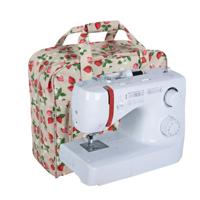 Hobby Gift Sewing Machine Bag - Matt PVC Coated Cotton 44 x 38 x 20cm