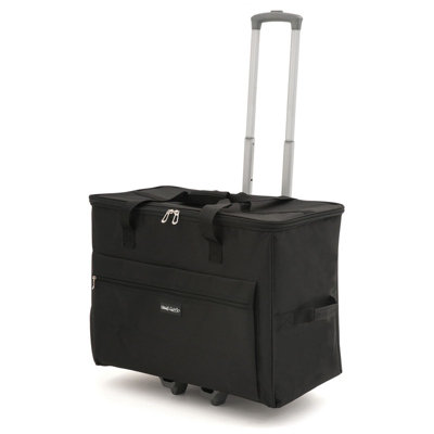 Hobby Gift Sewing Machine Travel Storage System - Large Trolley Bag, Black