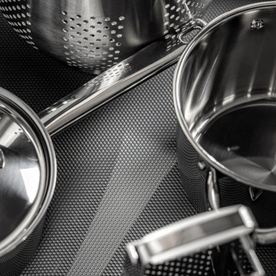 Hogert 48 x 500cm Roll of Black Non-slip mat for drawers drawer mat non ...