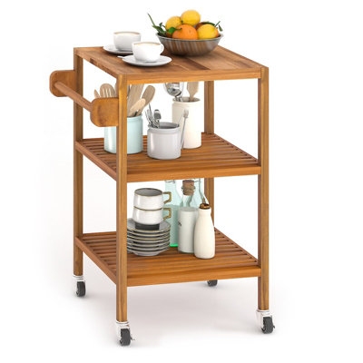 HOLGER QUATTRO 4WD 52x52x85 cm, Kitchen trolley, Serving trolley ...