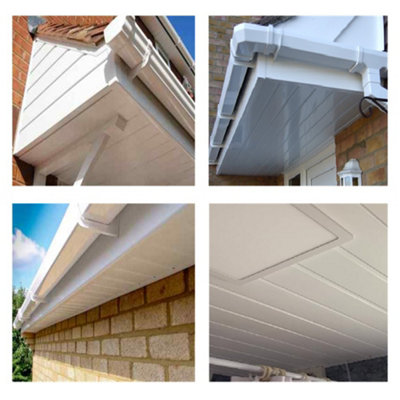 Hollow Cladding Soffit Board White UPVC Plastic Ceiling Cladding ...