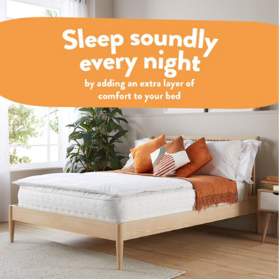 Hollowfibre 3cm Climate Control Mattress Topper