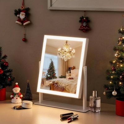 Hollywood LED Light Strip Vanity Mirror for Makeup 25x30cm