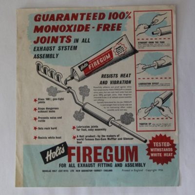 Holts Firegum Exhaust Assembly Paste Silencer Pipe Sealant Seal ...