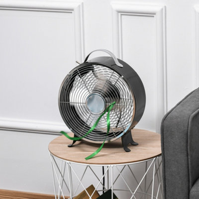 HOMCOM 10" 2-Speed Electric Fan w/ Safe Guard Anti-Slip Feet Home ...
