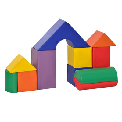 HOMCOM 11-Piece Soft Play Equipment for Toddlers, Soft Play Set