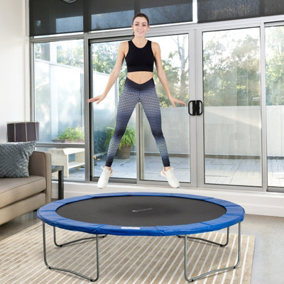 HOMCOM 13 FT Trampoline Accessories Surround Pad Spring Padding Sky Blue