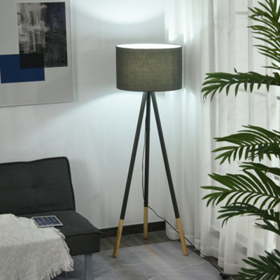 Grey tripod floor lamp store