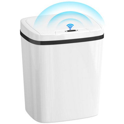 HOMCOM 15L Sensor Bin, Automatic Touchless Kitchen Bin, Battery Operated