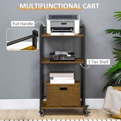 Rolling printer cart store