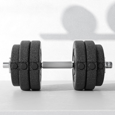 Buy HOMCOM 30KG Adjustable Dumbbells Weight Set Hand Weight for Body ...
