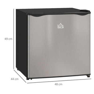 HOMCOM 46L Counter Top Fridge with Chiller Box Mini Fridge for Bedrooms ...