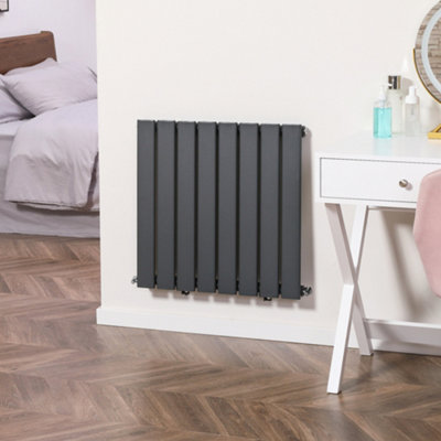 HOMCOM 60 x 60cm Vertical Radiators, Grey
