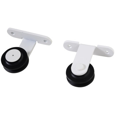 HOMCOM 6FT Steel Sliding Barn Door Hardware Track Kit Rail Roller Track ...