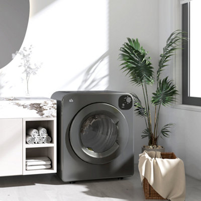 HOMCOM 6kg Vented Tumble Dryer with 7 Dry Programmers for Small Spaces ...