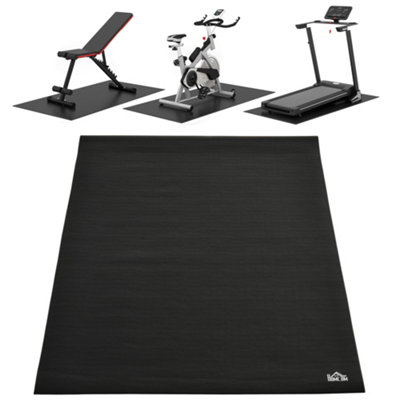 HOMCOM 6mm Thick Gym Equipment Mat Non-slip Floor Protector Mat 180 x ...