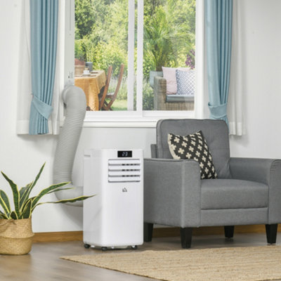 HOMCOM 7000 BTU Air Conditioner Portable AC Unit with Remote for Bedroom