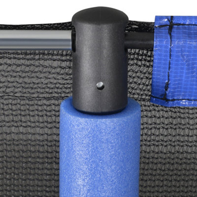 HOMCOM 8' Trampoline Bounce Safety Fence Round Trampoline Enclosure Net ...