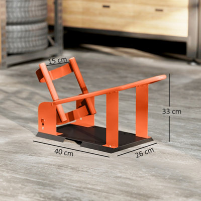 HOMCOM 816.5 kg Motorcycle Wheel Chock, Motorcycle Front Wheel Chock Holder
