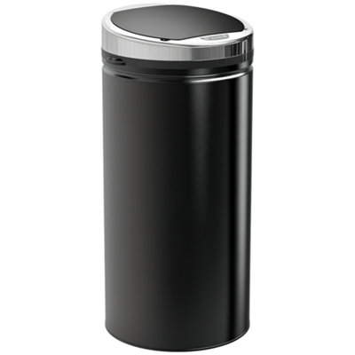 HOMCOM Automatic Hand Sensor Dustbin Kitchen Waste Bin Rubbish Can 42L ...