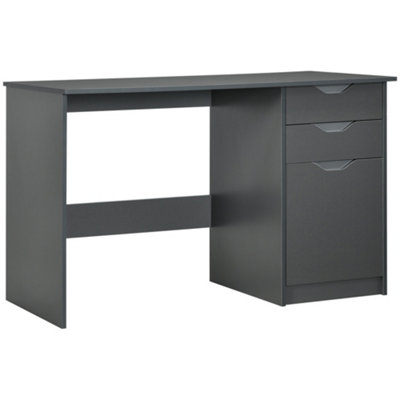 Modern grey desk with drawers store