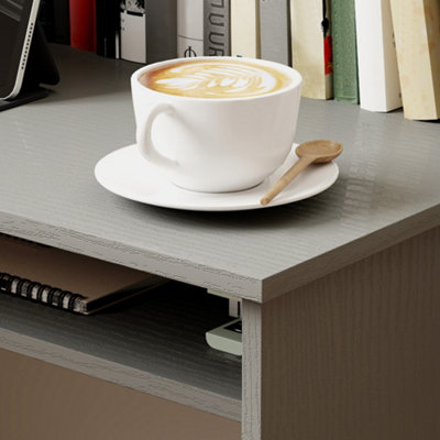 HOMCOM Computer Desk Writing Table Study Workstation Storage
