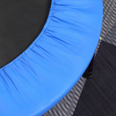 HOMCOM Dia. 96cm Fitness Trampoline Exercise, Max Load 150 KG, Blue Black