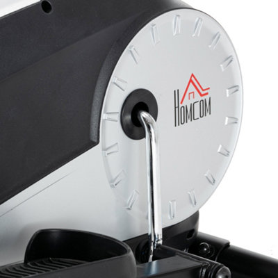 HOMCOM Elliptical Cross Trainer w/ Adjustable Resistance, LCD Monitor ...