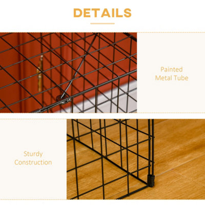 HOMCOM Fireguard Fire Safe Guard Extending Fireplace Wire Mesh Screen Cover