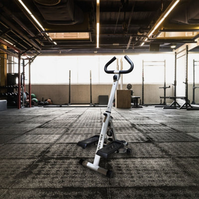 HOMCOM Foldable Stepper Adjustable Step Machine w/ Handlebar LCD ...