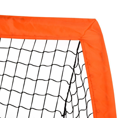 HOMCOM Football Goal Folding Outdoor with All Weather Net 6'x3' Orange
