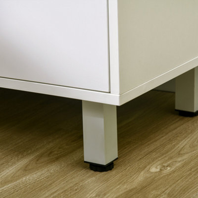 HOMCOM Freestanding Kitchen Storage Unit Cupboard Cabinets Drawers Shelf