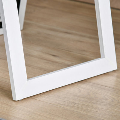 HOMCOM Full Length Mirror, Floor Standing or Wall-Mounted Long Mirror ...