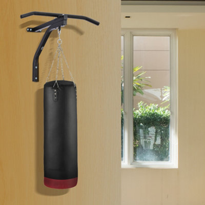 HOMCOM Heavy Punch Bag Hanger Wall Mount Chain Swivel Bracket Bar Steel ...