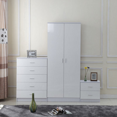 White wardrobe set store