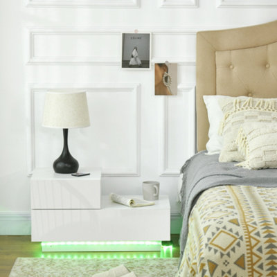 Nightstand with led lights store