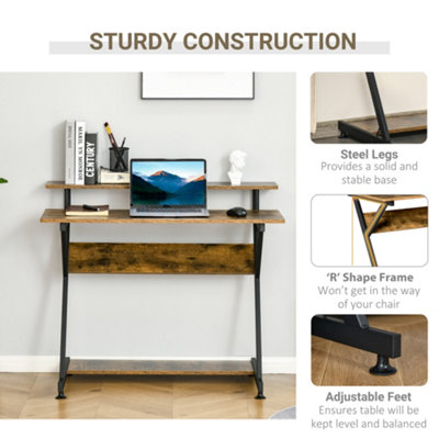 Desk with storage under $100 store